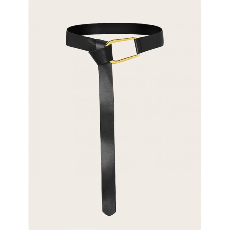 シルエット: エレガント タイプ: ベルト デザイン: 蝶結び付き 長さ: 118cm 幅: 4cm 素材: 合成レザー革 バックル素材: 合金 カラー: ブラック