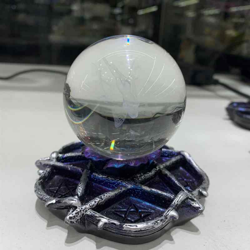 サイズ：幅約9.7cm 高さ約2.8cm＊水晶玉は付属しておりません