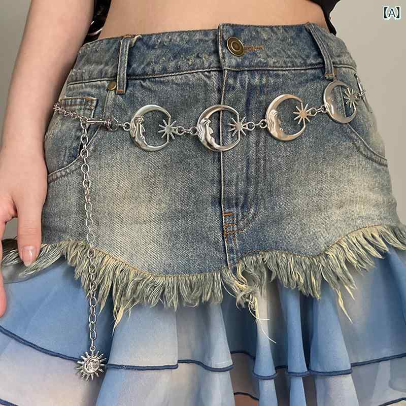 主な素材: 金属 タイプ: ウエストチェーン デザイン: チェーン カラー: シルバー バックル素材: 合金 バックルタイプ: フック 長さ: シングルループ