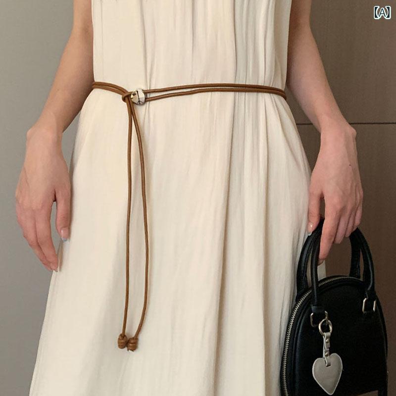 デザイン: シンプル タイプ: ベルト 主な素材: 人工皮革 ベルトのタイプ: シングルループ バックル素材: 合金 カラー: アイボリー.ブラック.ブラウン