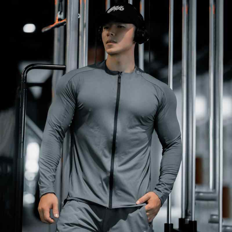 シルエット: スリム 袖丈: 長袖 素材: ポリエステル 着丈: ヒップまで サイズ: XXL.XXXL.M.L.XL カラー: ダークグレー.ブラック.ホワイト 機能: ランニング.バスケットボール.ジムトレーニングに適している