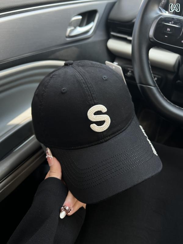 デザイン: ステッチ入り 帽子の形: 丸型 つばの形: カーブ型 素材: ポリエステル 柄: ワッペン サイズ: M（56-58cm） カラー: ベージュ.パープル.ピンク.レッド.ブラック.ホワイト.グレー.ブラウン