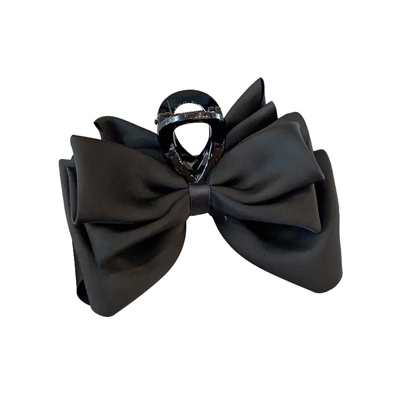 素材: 布 デザイン: 蝶結び タイプ: ヘアクリップ カラー: ブラック