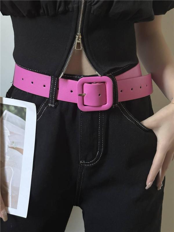 デザイン: シンプル スタイル: カジュアル タイプ: ベルト 素材: 人工皮革 ベルトバックル: ピンバックル ベルトの長さ: シングルループ バックル素材: 合金 仕上げ: ソフト 対象: 女性 カラー: パープル.ブラック.ホワイト....