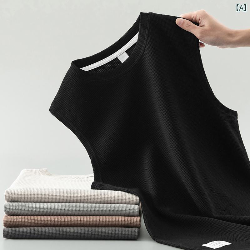 デザイン: ワッペン付き 裾デザイン: 共布仕様 スタイル: ビジネスカジュアル 素材: 綿.ポリエステル タイプ: タンクトップ ネックタイプ: クルーネック 前立て: プルオーバー 柄: 無地 サイズ: S.M.L.XL.2XL.3XL...