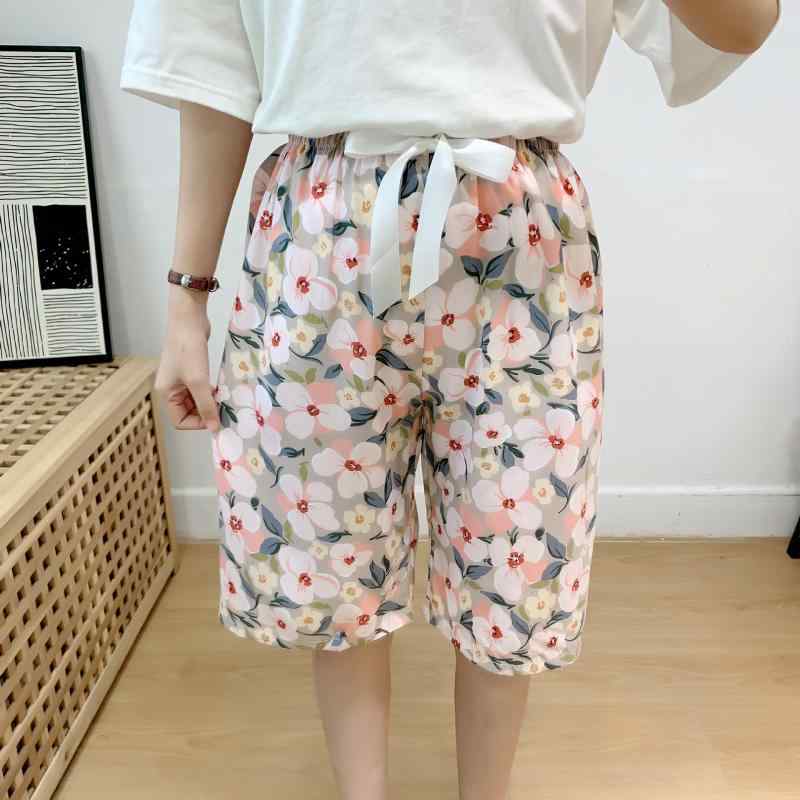 デザイン: プリント ウエスト: ミドルウエスト パンツ丈: ハーフパンツ 生地: 綿レーヨン 前開き仕様: ゴム 厚さ: 薄手 裏地素材: レーヨン 柄: 小花柄 性別: 女性 サイズ: フリー カラー: ブラックハート.グリーンリード....