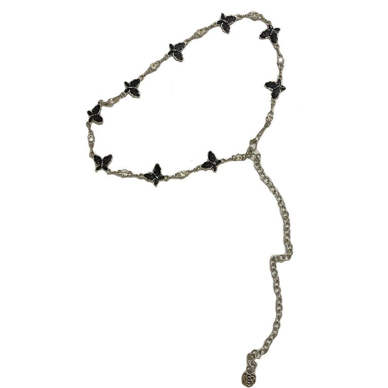 主材質: 金属 デザイン: 蝶結び.チェーン.光沢仕上げ カラー: ブラック蝶結びストーン付き.ホワイト蝶結びストーン付き 要素: 蝶結び バックル素材: 合金 ベルトバックルタイプ: フック式 長さ: シングルループ 加工: 光沢仕上げ ...