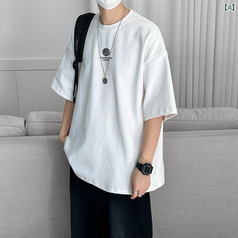 シルエット: ゆったり デザイン: プリント 加工: ホットプリント 袖タイプ: レギュラー フード: フードなし プリントテーマ: おしゃれ 厚さ: 標準 袖丈: 半袖 ネックライン: クルーネック 着丈: 標準 柄: アルファベット・数...