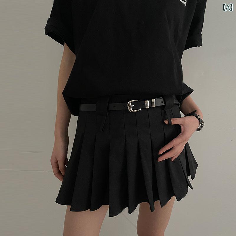 素材: 合皮 スタイル: カジュアル ベルトタイプ: ベルト デザイン: シンプル カラー: ブラック.ホワイト.ブラウン バックル素材: 合金 バックルタイプ: ピンバックル ベルト仕様: シングルループ