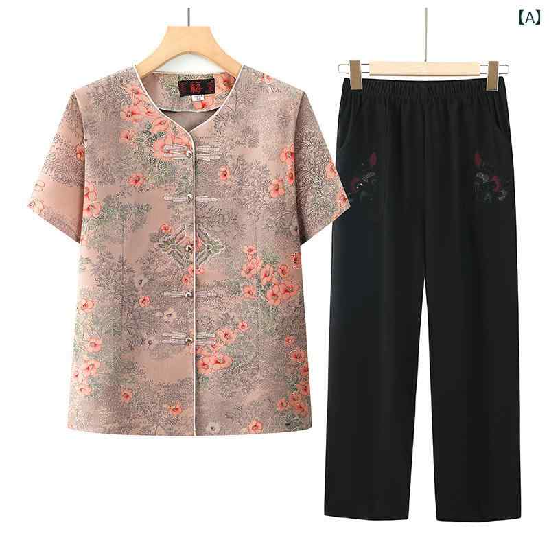 シルエット: ゆったり デザイン: ボタン付き パンツ丈: 九分丈 袖型: 標準 着用方法: カーディガン セット内容: 2点セット 厚さ: 薄手 ネックライン: クルーネック 着丈: 標準 柄: 花柄 前立て: シングルボタン サイズ: ...