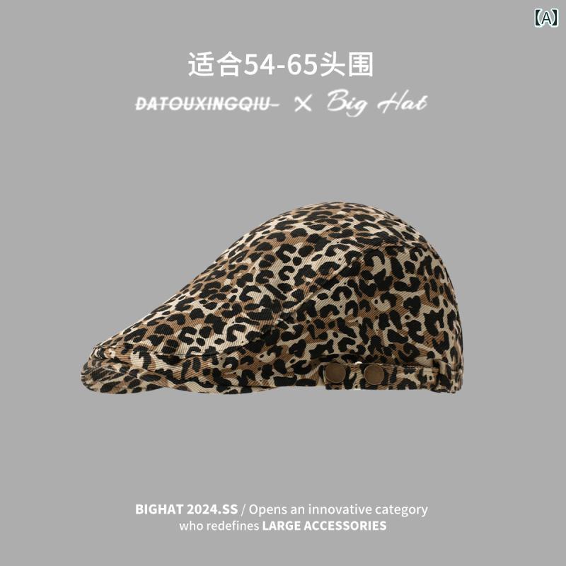 シルエット: ベレー帽 デザイン: 平らなつば つばの長さ: ショート 素材: 綿 サイズ: 大きめ.標準 カラー: アイボリー.ブラック.ライトブルー.レオパード.ミディアムブルー シーン: ショッピング 性別: 女性 機能: 通年使用可能