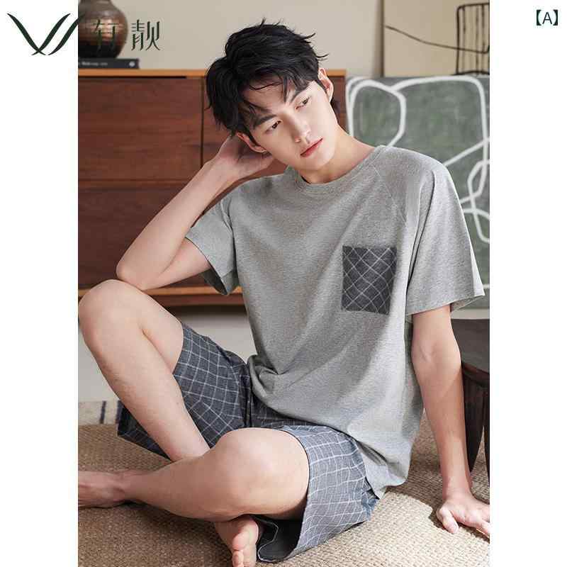 セット内容: 2点セット デザイン: 切り替えデザイン パンツ丈: ショートパンツ 素材: 綿 ウエスト仕様: ウエストゴム 用途: パジャマ 厚さ: 薄手 袖丈: 半袖 ネックライン: ラウンドネック 柄: チェック柄 着脱方法: プルオ...