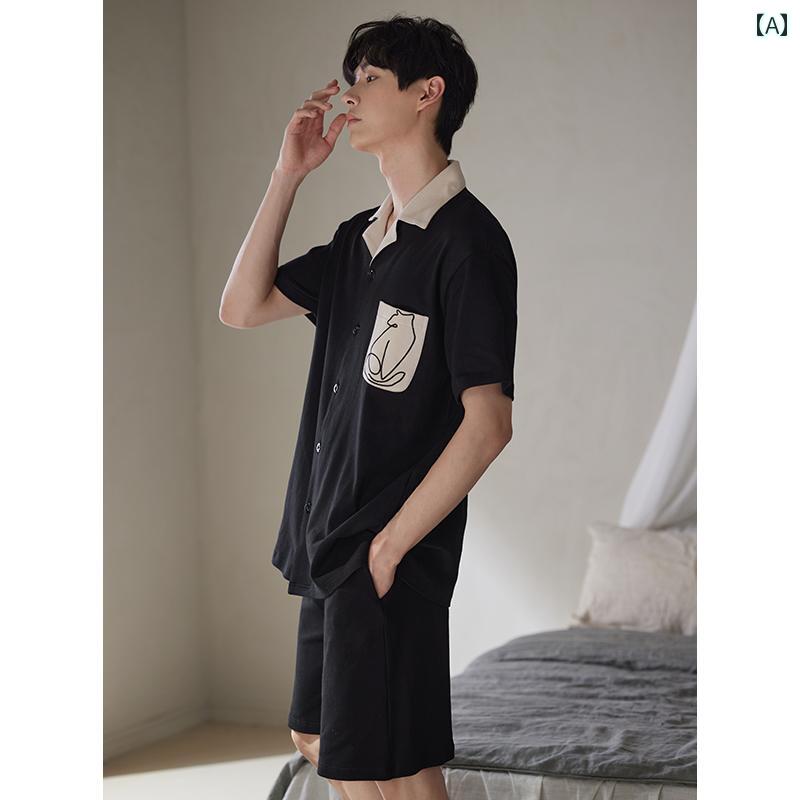 サイズ: XXL.XXXL.M.L.XL 素材: 綿95%.ポリウレタン5% 柄: 無地 襟型: 小さな折り返し襟 性別: メンズ 前合わせ: 対襟 セット内容: 2点セット カラー: 男性用（88358.88333.88351）女性用（8...
