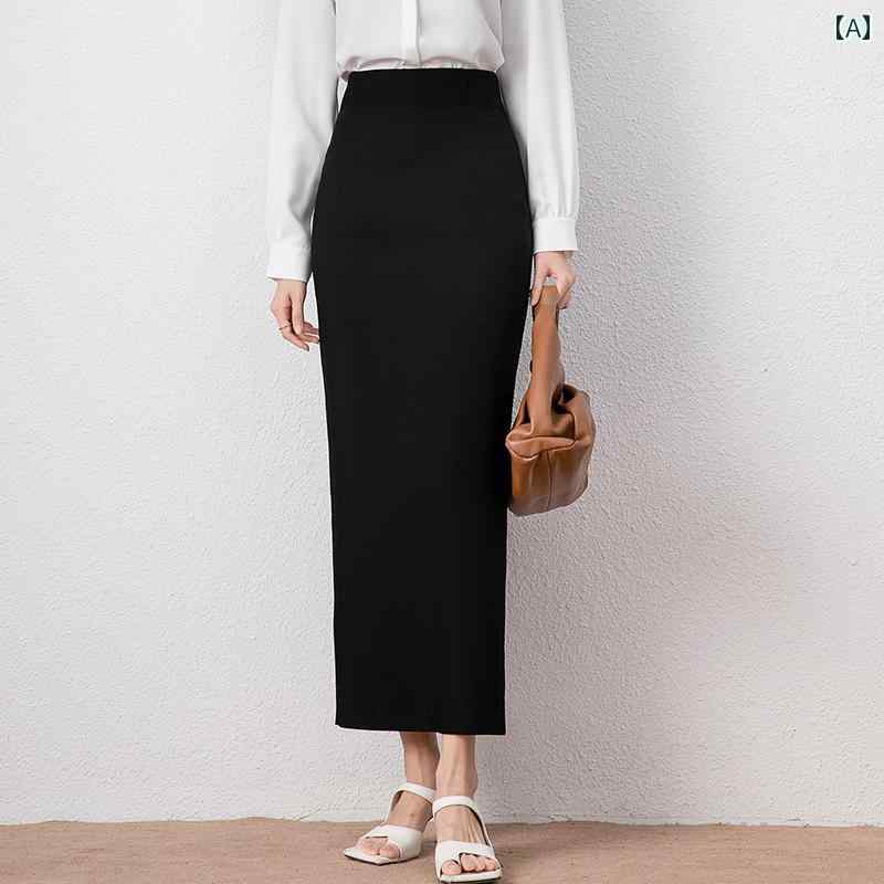 スタイル: オフィス向け デザイン: シンプル 裏地: あり ディテール: ファスナー付き ウエスト: ハイウエスト 素材: 新型ポリエステル繊維 生地加工: スカートタイプ: タイトスカート シルエット: スリムフィット 厚み: 普通 ス...