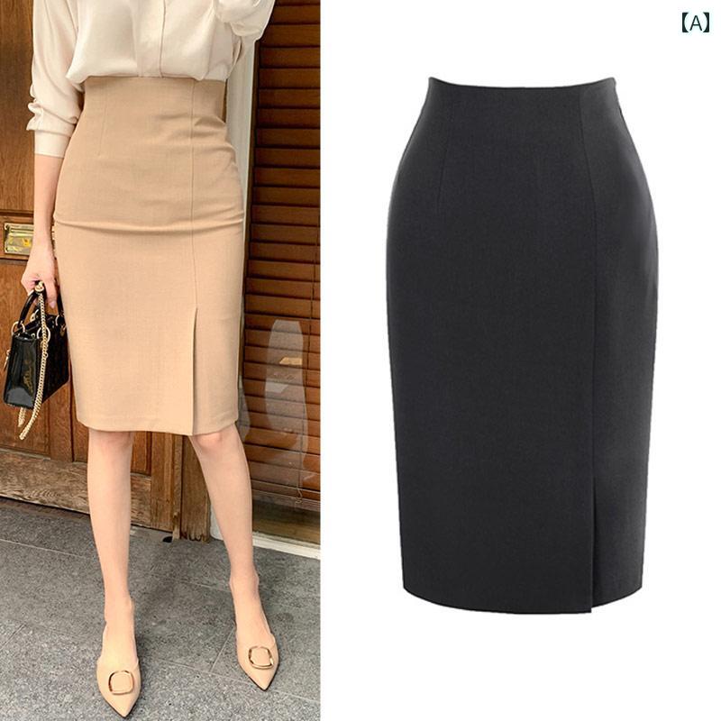 スタイル: オフィス向け デザイン: OL ディテール: ファスナー付き ウエストタイプ: ハイウエスト 素材: ポリエステル スカートタイプ: タイトスカート スカート丈: ミディ丈 シルエット: Hライン 柄: 無地 サイズ展開: XS...