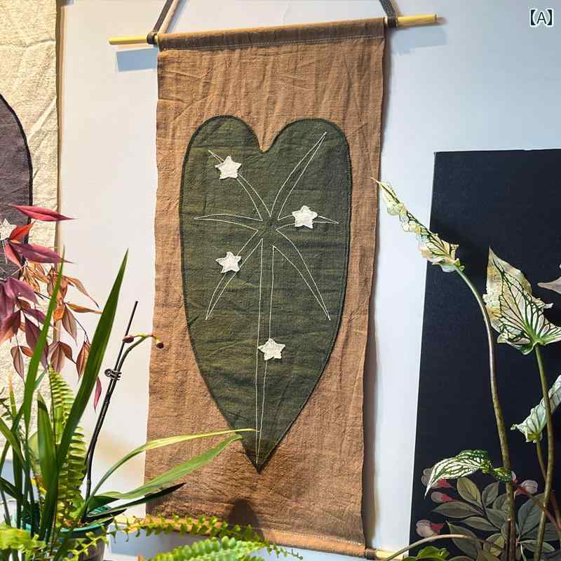 タペストリーの形状：長方形素材: 混紡模様：植物と花