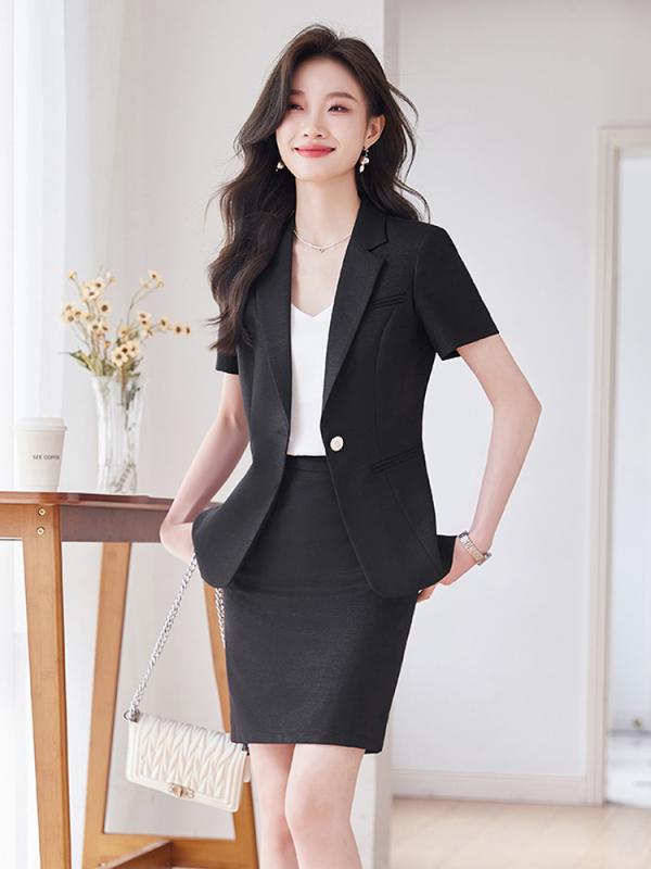 材質: ポリエステル サイズ展開: S.M.L.XL.2XL.3XL.4XL カラー: アプリコットジャケット.ブラックジャケット.グレージャケット.コーヒージャケット.アプリコット（ジャケット＋スカート）.ブラック（ジャケット＋スカート）...