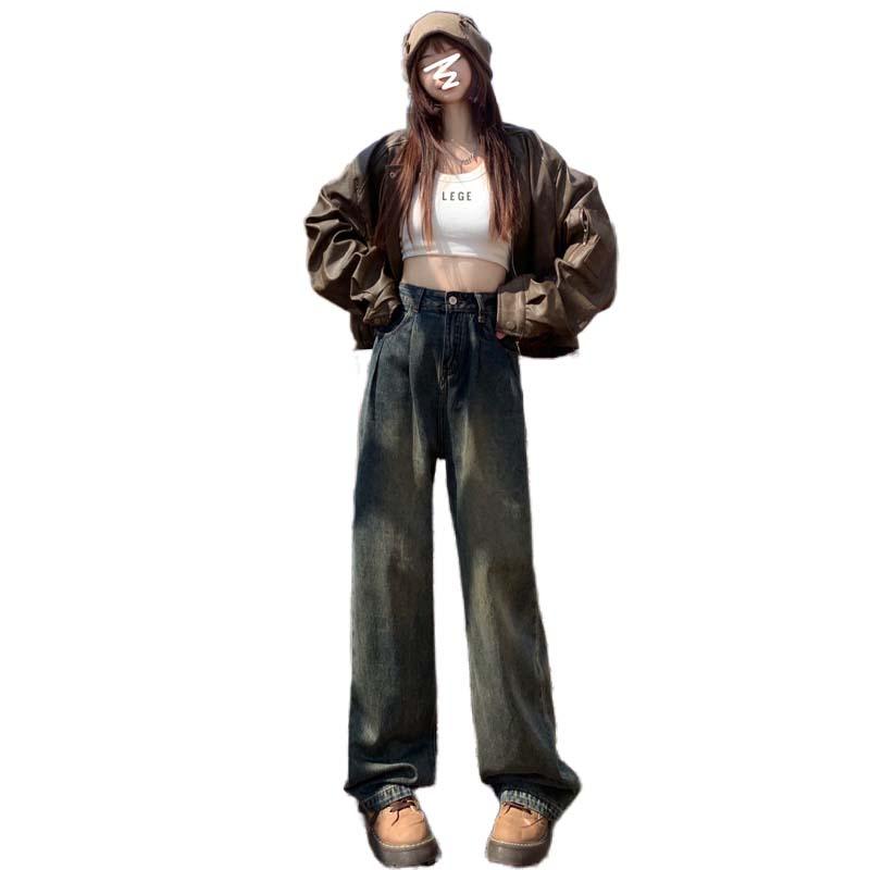 工芸: ウォッシュ加工.多ポケット.ボタン.ファスナー.金属 ウエスト型: ハイウエスト パンツ丈: ロング サイズ: XS.S.M.L.XL.2XL 素材: 綿95% 生地分類: デニム パンツ開閉: ファスナー 機能: シワになりにくい...