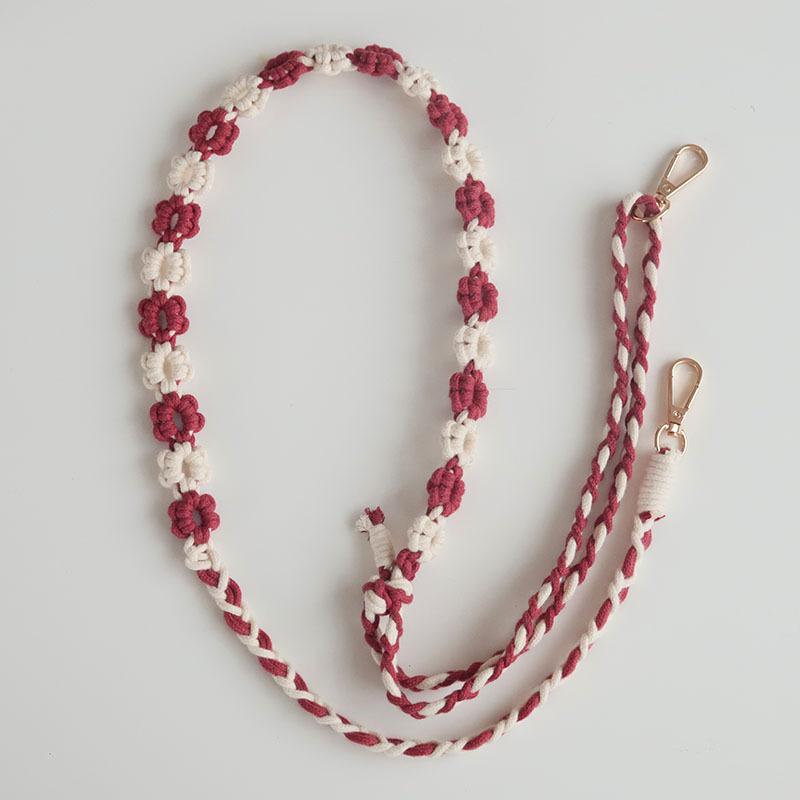 材質: ナイロン編み糸 カラー: ブラックグレー.マスタードイエロー.カーキネイビー.カーキパープル.ディープレッドベージュ.ライトブルーベージュ.グレープフルーツレッド.ローズピンク.フルーツグリーンホワイト.ライトパープルホワイト.ヌー...