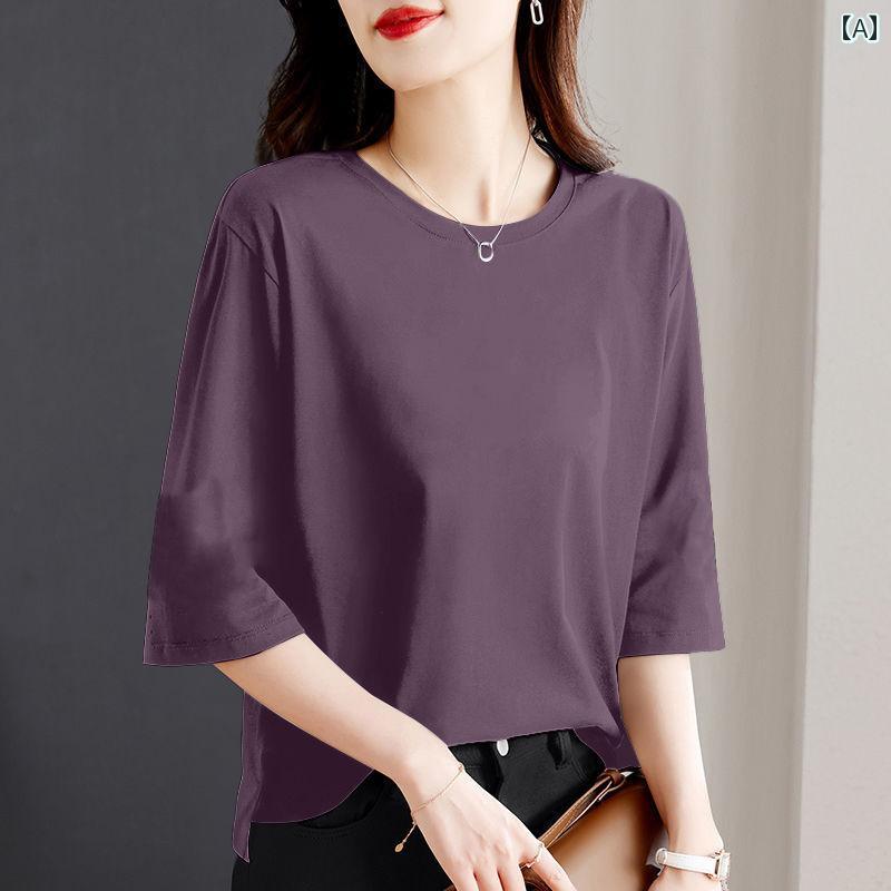 要素: プリント柄 スタイル: オフィス向け シルエット: ゆったり 素材: 綿95%.ポリウレタン5% 季節: 夏 袖丈: 七分袖 ネックライン: ラウンドネック 着丈: レギュラー丈 柄: プリント柄 サイズ展開: 4XL.3XL.2X...