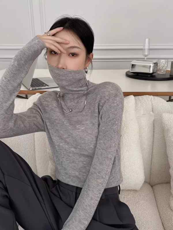 風格: 通勤スタイル デザイン: シンプル シリーズ: 韓国 シルエット: スリムフィット 柔らかさ: 柔らかい 素材: ウール 袖丈: 長袖 サイズ展開: 2XL.S.M.L.XL カラー: ダークグレー.ブラック.ホワイト.ライトグレー...