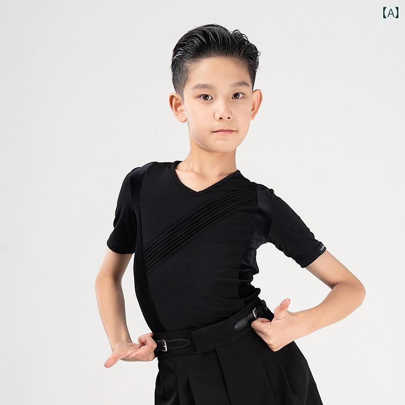 サイズ: XXXS.XXS.XS.S.M.L.XL.XXL ネックライン: Vネック カラー: ブラック長袖.ブラック半袖.ブラック長袖＋ブラックパンツ.ブラック半袖＋ブラックパンツ ジャンル: ルンバ.チャチャ.サンバ.カウボーイ.ブルー...