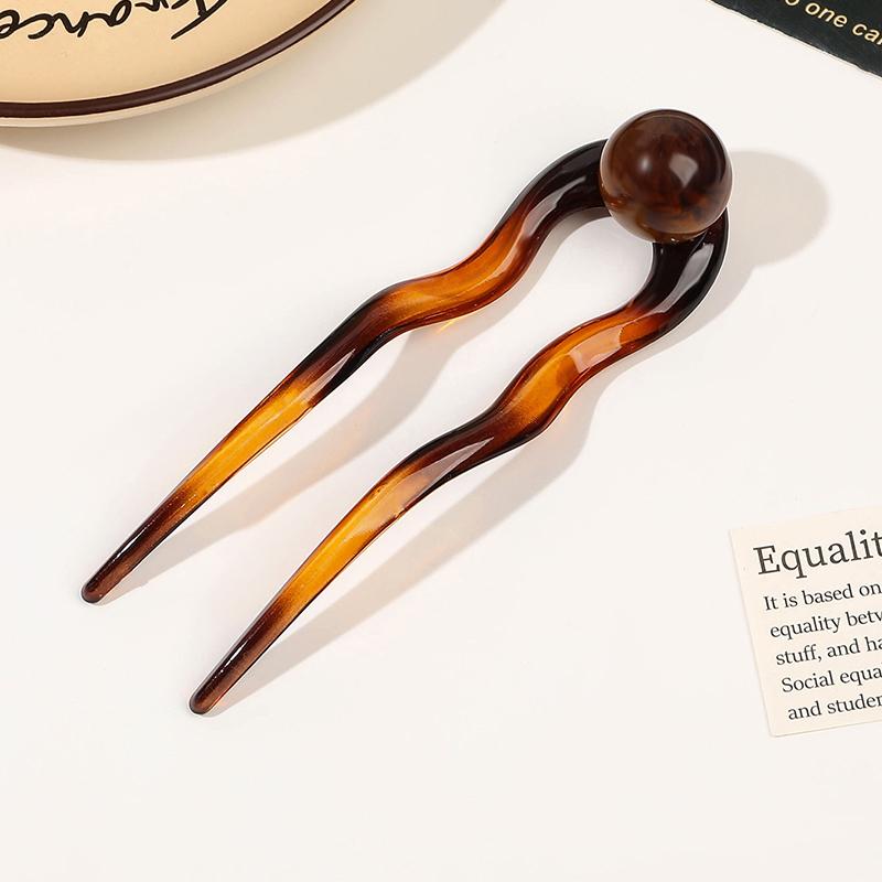 スタイル: 韓国・ 種類: 簪（かんざし） 装飾: 装飾なし カラー: ダークブラウン.グリーン.キャラメルブラウン.コーヒーレオパード.グレーレオパード.ティーブラウン.ブラウン.マーメイド.アプリコットコーヒー