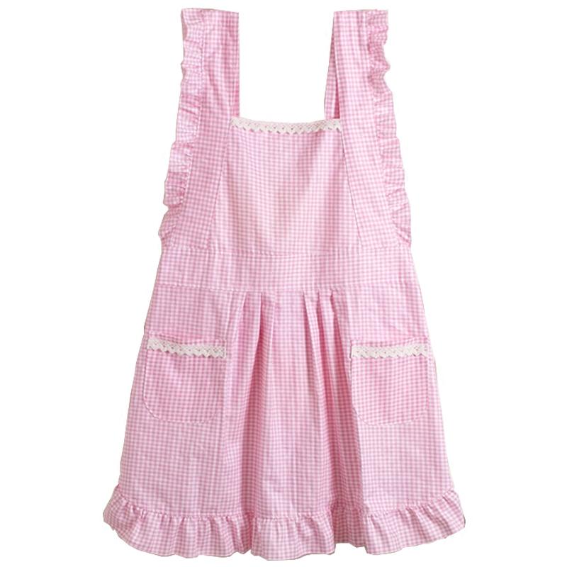 材質: 綿 用途: 汚れ防止 サイズ: フリーサイズ スタイル: 韓国 デザイン: 田園風 カラー: チェック柄ピンク.チェック柄ブラック 種類: 家事用エプロン タイプ: ノースリーブエプロン