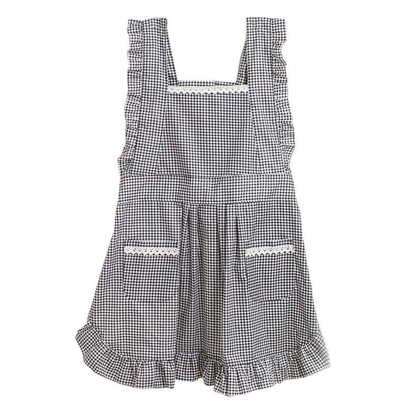 要素: ピンクで少女らしいかわいさ スタイル: 韓国 エプロンタイプ: ノースリーブエプロン 素材: 綿 用途: 料理・お菓子作り・バーベキュー用 機能: 汚れ防止 サイズ: フリーサイズ カラー: 黒チェック柄ストラップタイプ.ピンクチェ...