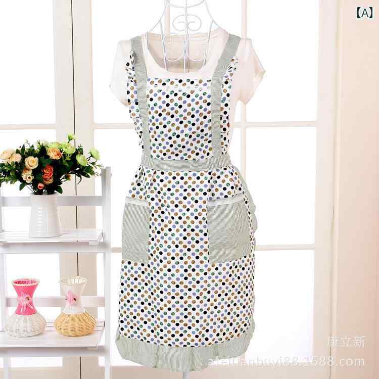 材質: ポリエステル 用途: 防汚 サイズ: フリーサイズ デザイン: 田園風 カラー: 多色展開（各種パターン・色） 長さ: 75cm 幅: 70cm タイプ: ノースリーブエプロン 使い捨て: いいえ 手作り: いいえ