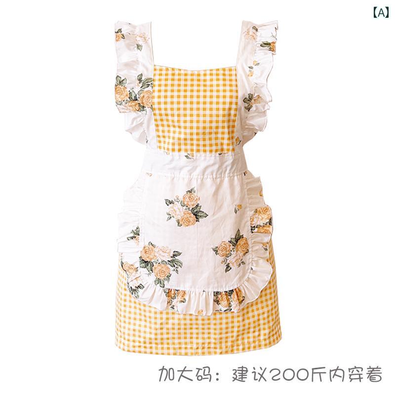 材質: 綿 用途: 防汚用 サイズ: 4XL スタイル: 韓国 カラー: イエロー格子大花柄.ブルー格子ハート柄.レッド格子いちご柄.ブルー格子花柄.ピンク格子白.ブルー格子白