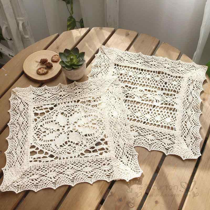 材質: 綿 スタイル: ナチュラル カラー: ベージュ【花雨 テーブルマット】.ベージュ【星河 テーブルマット】.ベージュ【鳳尾 テーブルマット】 サイズ: 90×90cm.60×60cm.25×25cm.25×35cm.25×50cm.2...