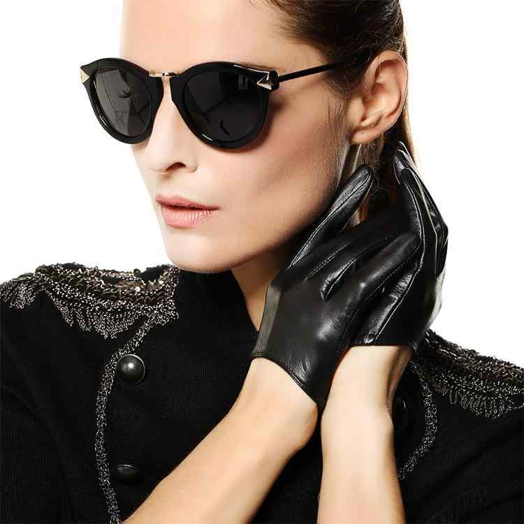 サイズ: S.M.L.XL 素材: シープスキン タイプ: レディース カラー: ブラック（皮無裏地）.ダークブラウン（皮無裏地）.ブラック（タッチパネル対応.皮無裏地）.ダークブラウン（タッチパネル対応.皮無裏地） デザイン: 指あり手袋...