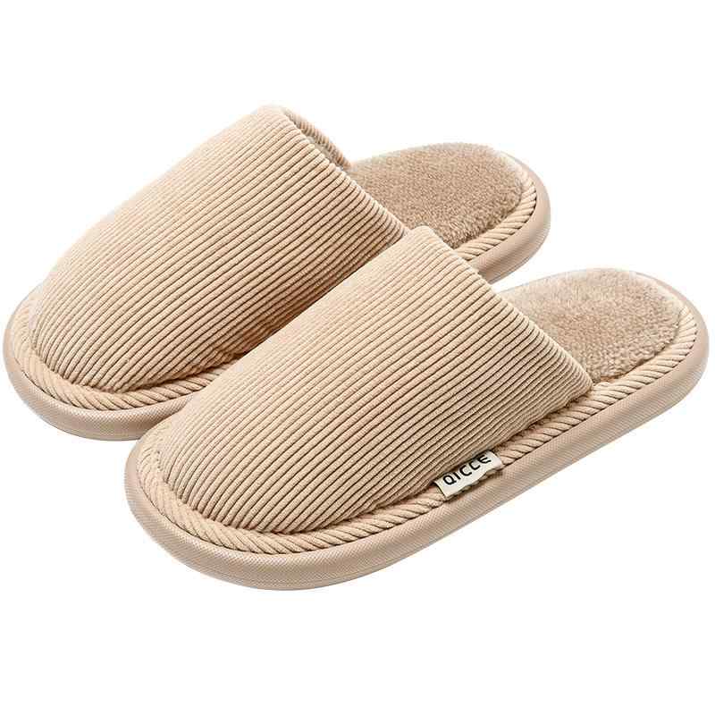 機能: 保温 サイズ展開: 35-44 デザイン: ストライプ柄 カラー: ピンク+グレー.ピンク+コーヒー.カーキ+グレー.カーキ+コーヒー.パープル+グレー.パープル+コーヒー 使用シーン: 室内用スリッパ 素材: アッパーは綿布.ソー...