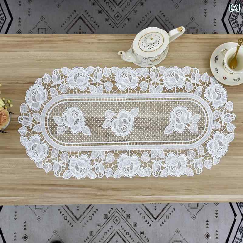 材質: レース 柄: 植物花柄 スタイル: ヨーロピアン カラー: ホワイト40×76cm.ホワイト30×45cm一枚.ホワイト30×45cm二枚