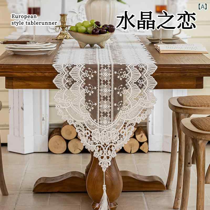 - でモダン - 素材: レース - サイズ: 35×120cm.35×150cm.35×180cm.35×210cm.35×250cm.35×280cm.35×310cm - 適用サイズ: テーブル長さ60～70cm.90～100cm.1...