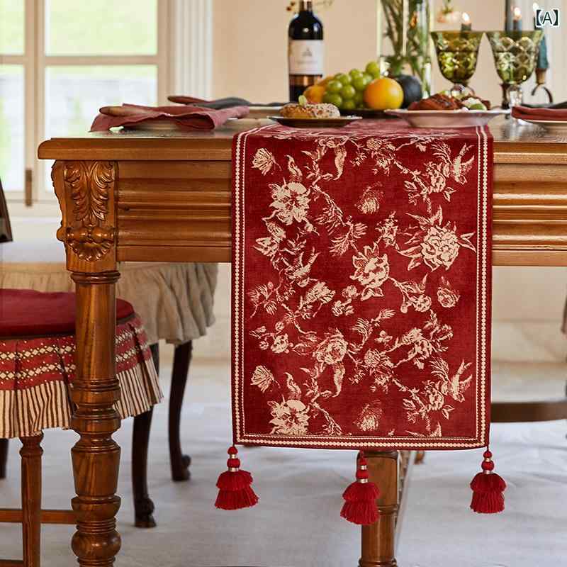 スタイル: 中華風 サイズ: 35×140cm.35×180cm.35×200cm.35×220cm.35×250cm.35×290cm 適用机長さ: 90～100cm.120～140cm.140～160cm.160～180cm.180～2...