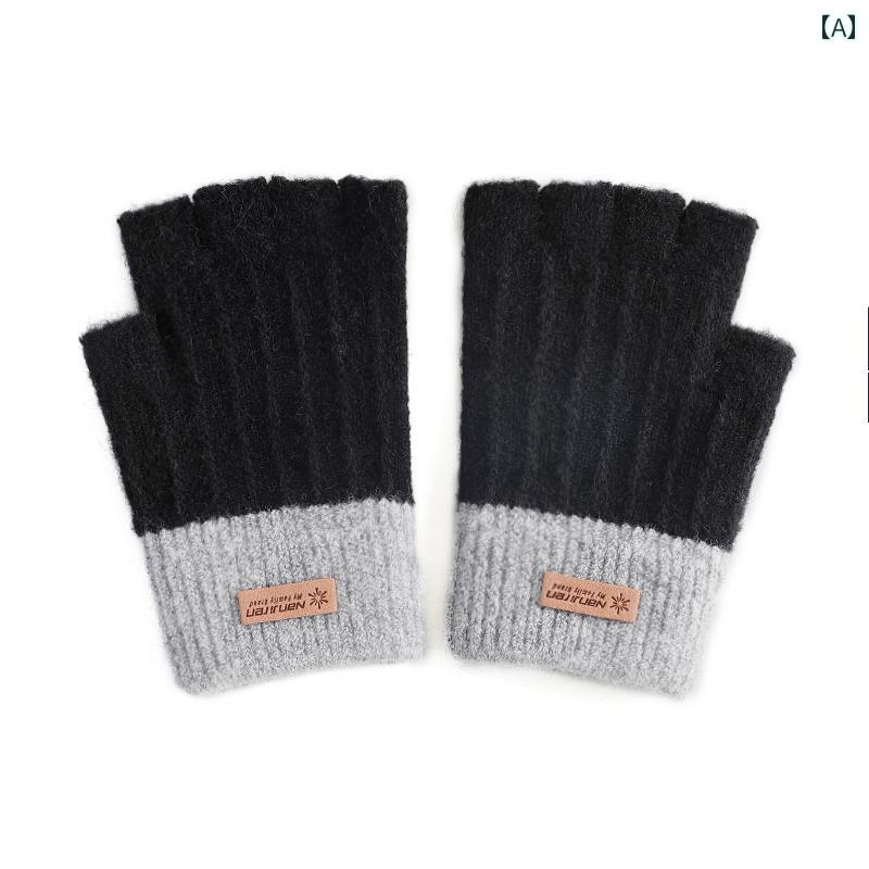 サイズ: フリーサイズ 性別: レディース ギフト対象: 友人向け カラー: カーキ.ライトパープル.グレー.ブルー.ブラック.ピンク デザイン: ハーフフィンガーグローブ