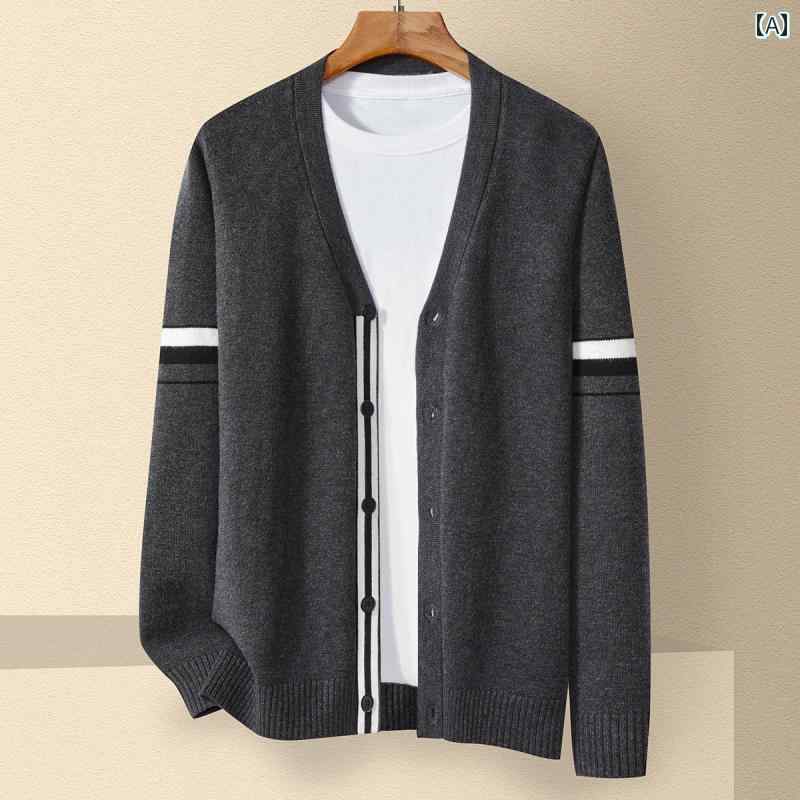 - 衣門襟: ボタン - シルエット: 直線的 - デザイン: 厚手 - スタイル: カジュアル - 使用シーン: 日常 - 素材: アクリル55.6%.ポリエステル30%.ナイロン14.4% - 着用季節: 冬 - 着用方法: カーディガ...