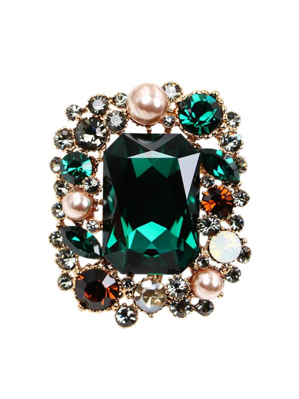 スタイル: ヴィンテージ／宮廷風 素材: オーストリアクリスタル 種類: アクセサリー 柄: - 性別: レディース 装飾素材: 合金に人工宝石／半貴石を使用 カラー: ヴィンテージグリーン.ジェムブルー