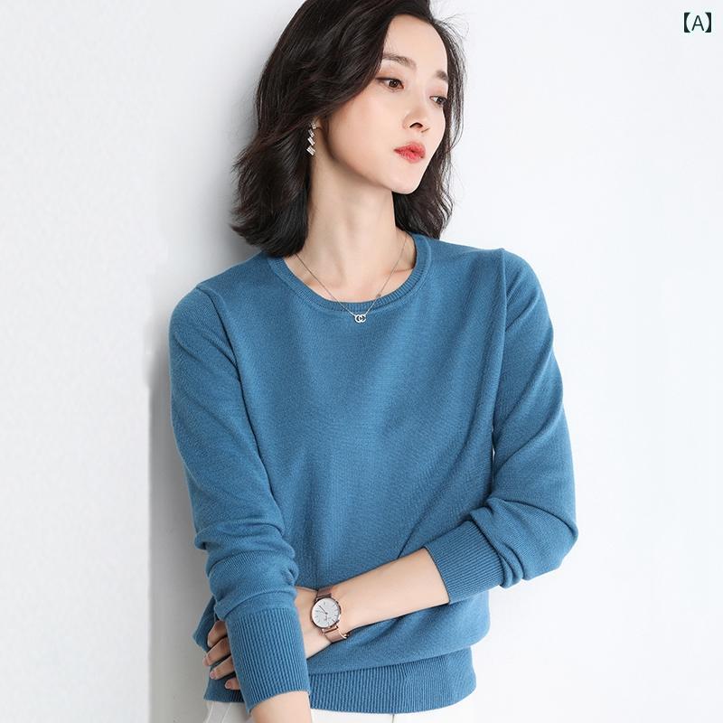 サイズ: S.M.L.XL.XXL 柄: 無地 スタイル: オフィス デザイン: シンプル 襟型: 低めのラウンドネック 開閉方法: プルオーバー カラー: レッド.ブラック.ホワイト.スモーキーブルー.ジンジャーイエロー.アプリコット.ミ...