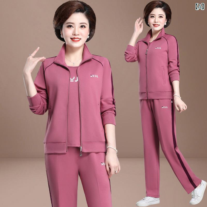 サイズ: L.XL.2XL.3XL.4XL.5XL 素材: ポリエステル.綿.ポリウレタン 柄: ストライプ スタイル: カジュアル 襟型: 立ち襟 セット内容: 3点セット 開閉方式: ファスナー カラー: グレー.ネイビー.ピンク.パー...