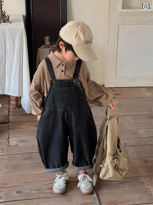 面料: デニム生地 シルエット: 森系スタイル カラー: デニムグレー.カフェストライプスウェット＋サロペット パンツ開き: ボタン パンツ丈: ロングパンツ パンツタイプ: サロペット 厚み: 普通 素材: 綿95%.ポリエステル5% 性...