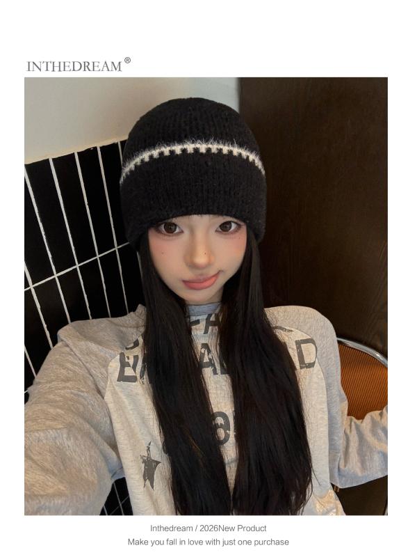 スタイル: カジュアル..シンプル 機能: 保温性がある デザイン: ニット編み.折りたたみ可能.たるみ帽子タイプ 素材: アクリル.ポリエステル サイズ: M(56-58cm) カラー: ホワイト.ブラック 対象シーン: サイクリング.登...