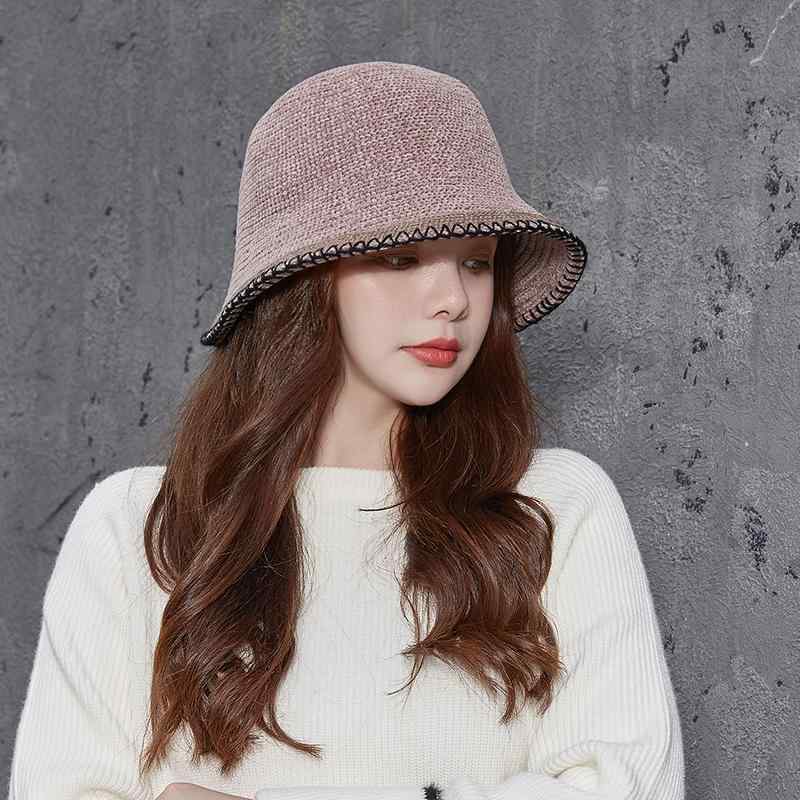 カラー: ブラック.ベージュ.ダスティピンク サイズ: 55-60cm スタイル: カジュアル デザイン: 無地 帽子タイプ: バケットハット つばタイプ: ショートつば クラウンスタイル: ラウンドトップ