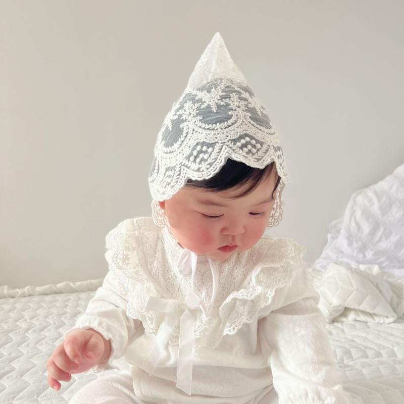 サイズ: 0-18ヶ月向け 帽子サイズ: フリーサイズ 素材: 綿95%以上 スタイル: 韓国 性別: 女の子向け カラー: ホワイトレース 帽子タイプ: 被りタイプ 使用シーン: カジュアル 帽子の形状: 丸型 つばの形状: なし