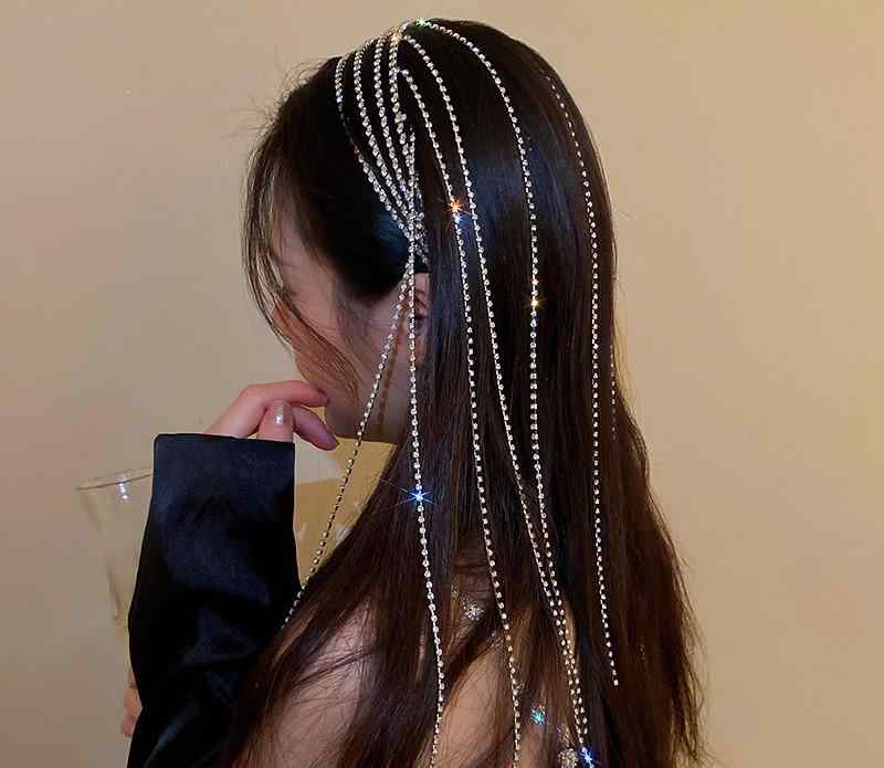 材質: 合金.銀メッキ.金メッキ スタイル: 韓国・ ヘアアクセサリー種類: カチューシャ カラー: シルバーキラキラ.ブルーキラキラ 装飾: 合金に人工宝石／半貴石をあしらい