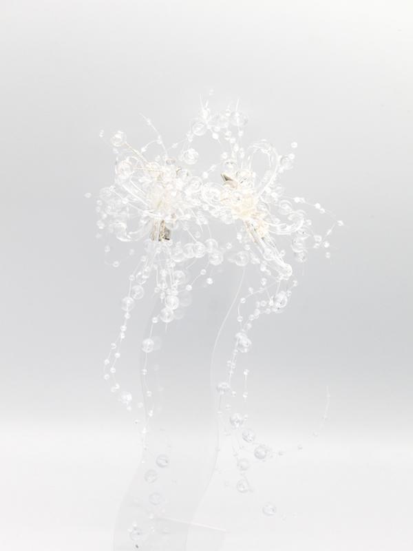 スタイル: 韓国・ ヘアアクセサリー種類: ヘアクリップ カラー: クリア