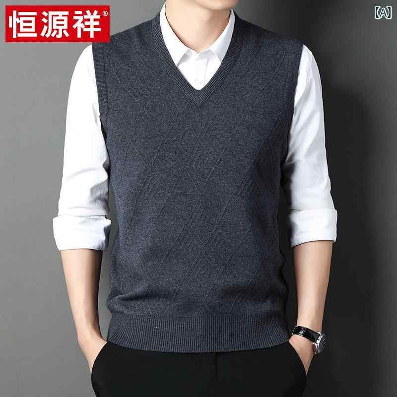 サイズ: M.L.XL.2XL.3XL.4XL デザイン: ジャカード織り.菱形柄 素材加工: ウォッシュ加工 裾デザイン: リブ裾 スタイル: ビジネスカジュアル 襟型: Vネック 着脱方法: プルオーバー カラー: ミディアムグレー.ラ...