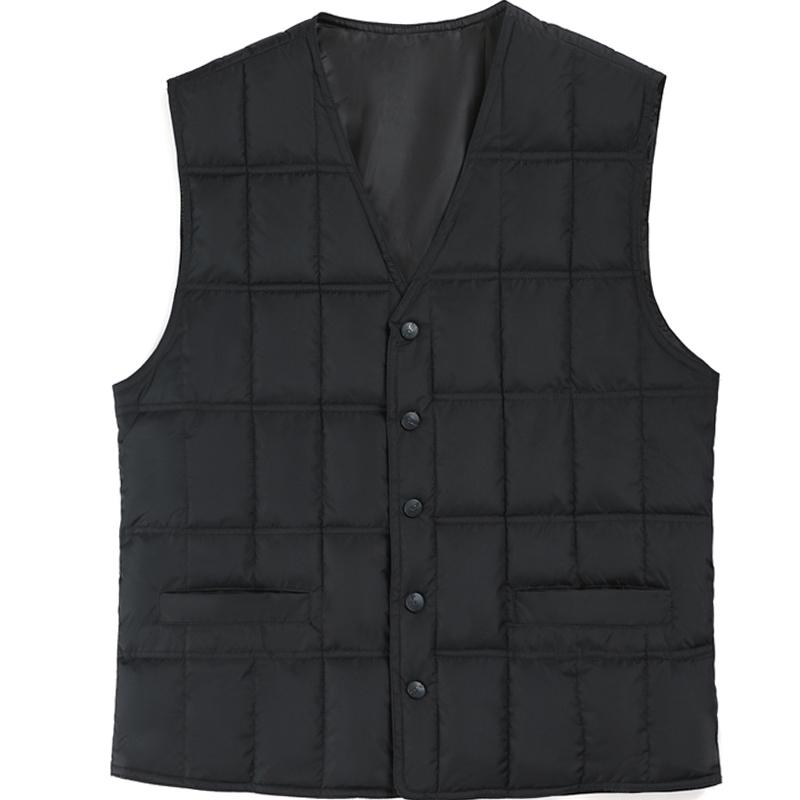 スタイル: 綿入りベスト 素材: 綿（詰め物） 襟型: Vネック 前立て: シングルボタン 柄: 無地 カラー: ネイビー.チャコールグレー サイズ展開: L.XL.2XL.3XL.4XL.5XL.6XL.7XL 用途: 室内着 季節: 冬